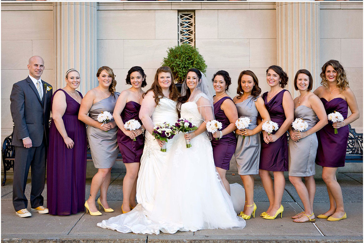 Amelia and Melissa - Franklin Plaza Wedding - Genine Gullickson Photography